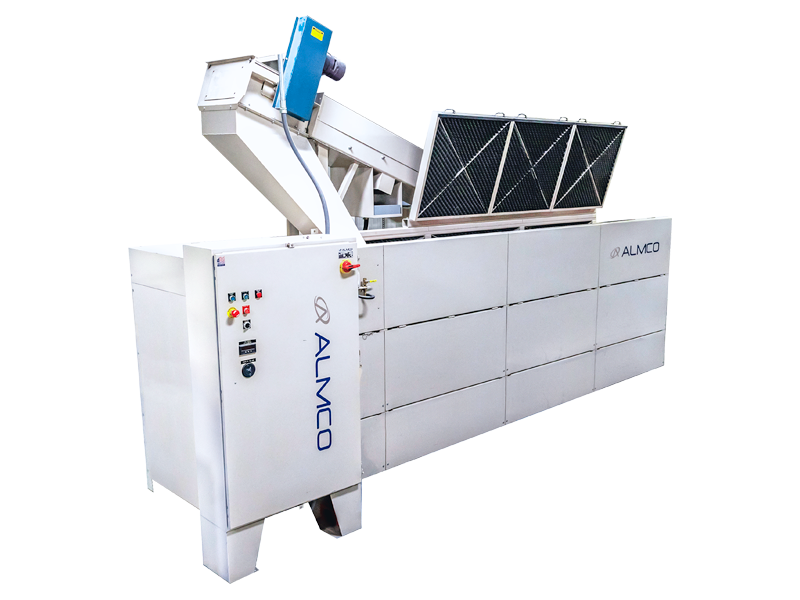 Continuous Thru-Feed Vibratory Tub - Mass Finishing - ALMCO